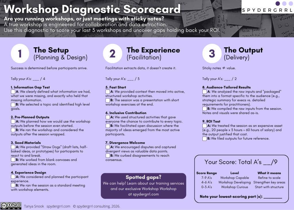 spydergrrl consulting – Workshop design training and consulting